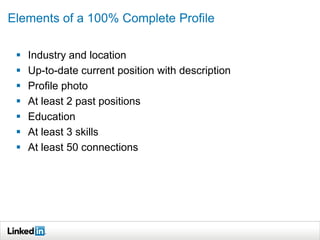 How to Build a Strong Higher Ed LinkedIn Profile (PPT) | PPTX