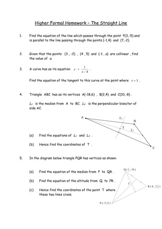 Higher formal homeworks unit 3 | PDF