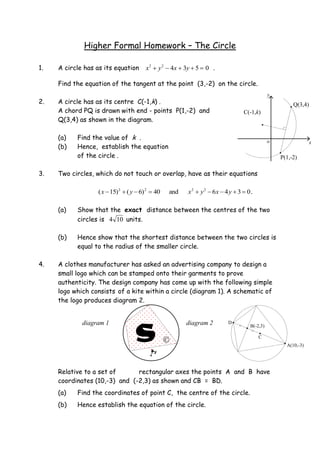 Higher formal homeworks unit 3 | PDF