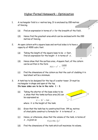Higher formal homeworks unit 3 | PDF
