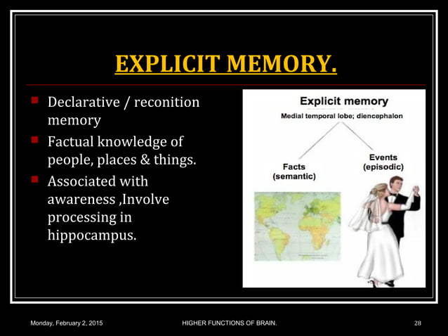 Higher functions of brain.learning memory | PPT
