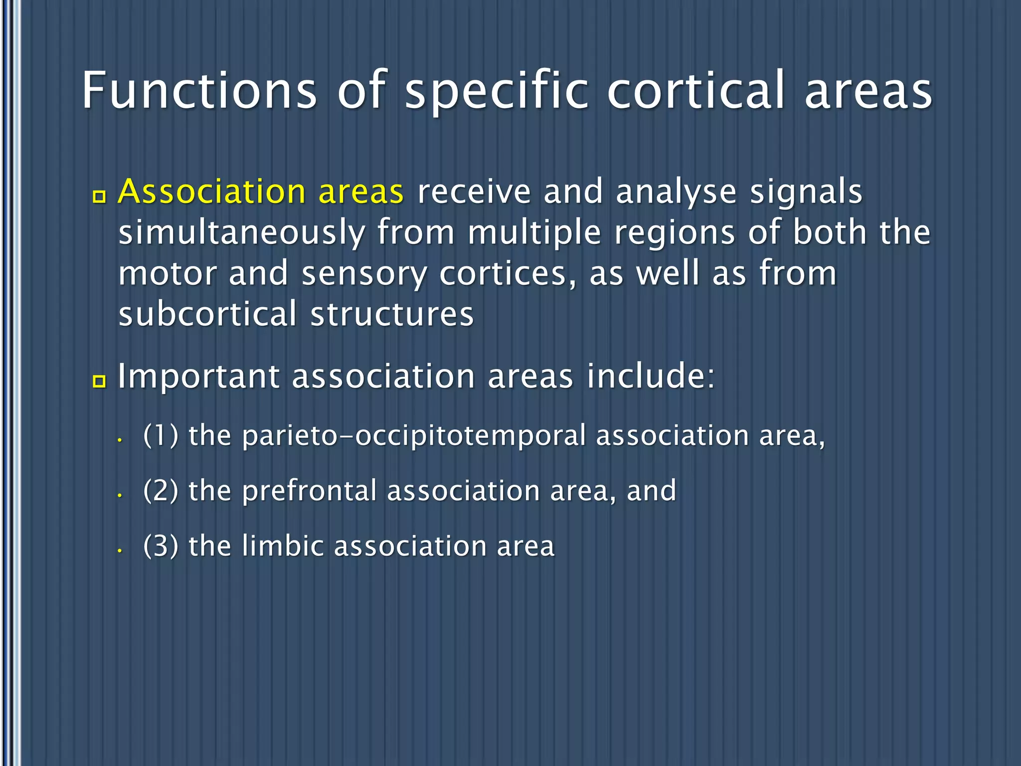 Higher functions of the nervous system | PPTX