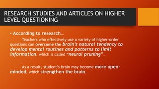 HIGHER LEVEL OF QUESTIONING.pptx