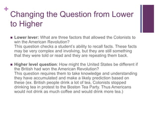 Higher Level Questioning | PPT