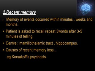 Higher mental functions | PPTX