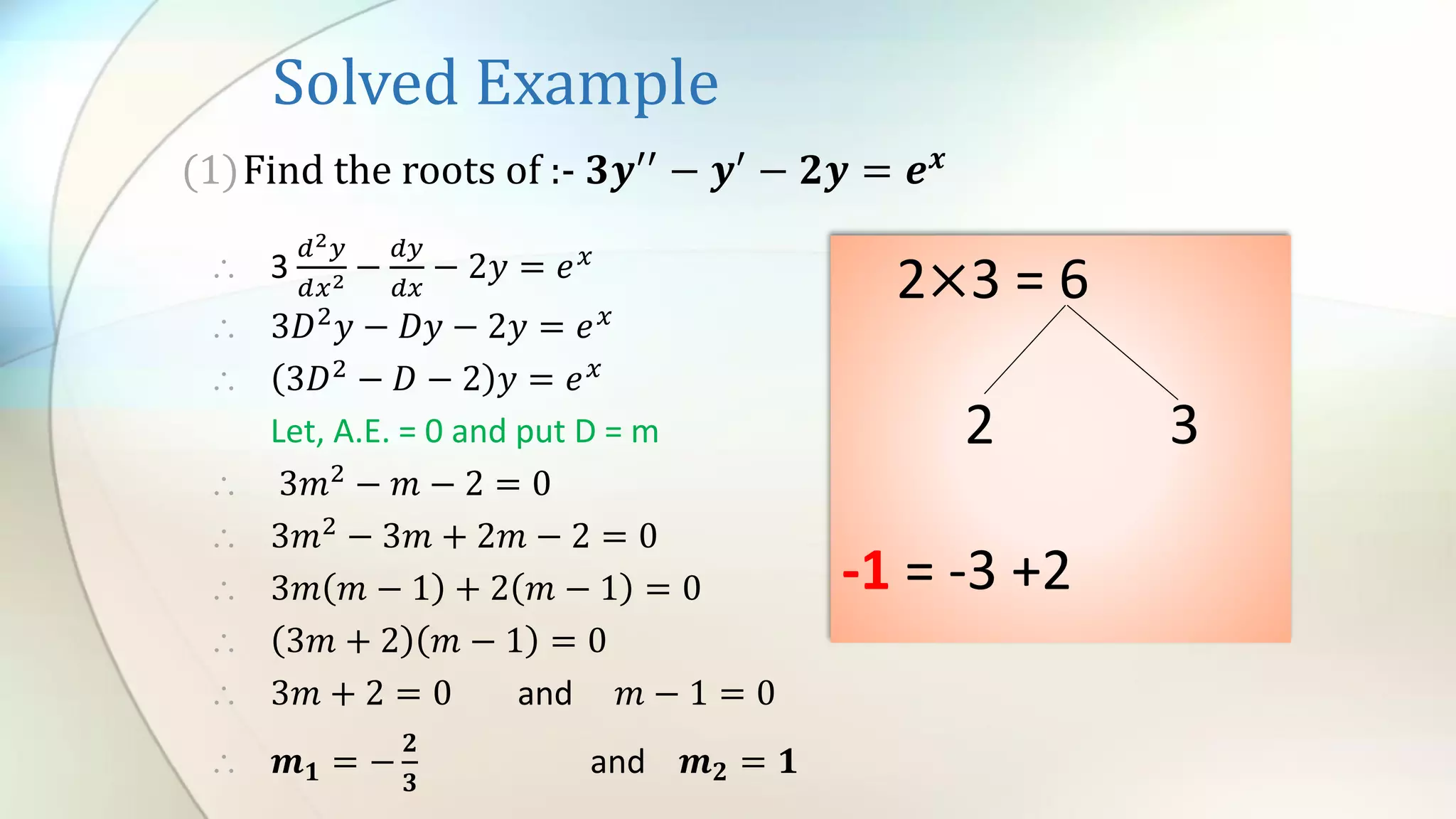 Higher Order Differential Equation | PDF