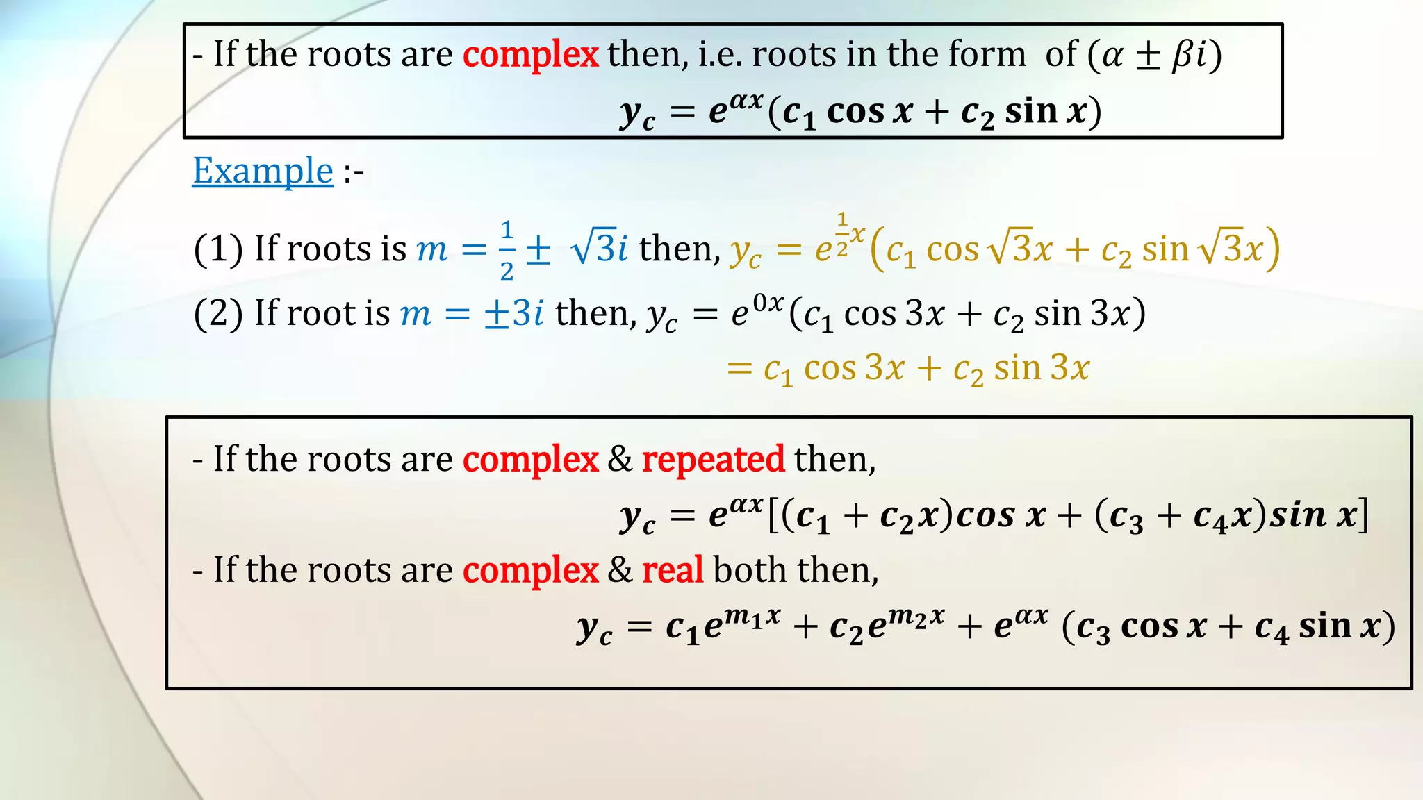 Higher Order Differential Equation | PDF