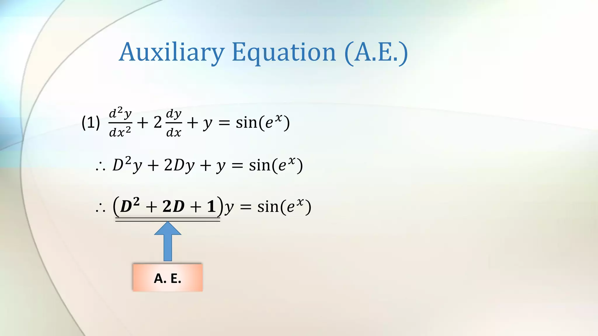 Higher Order Differential Equation | PDF