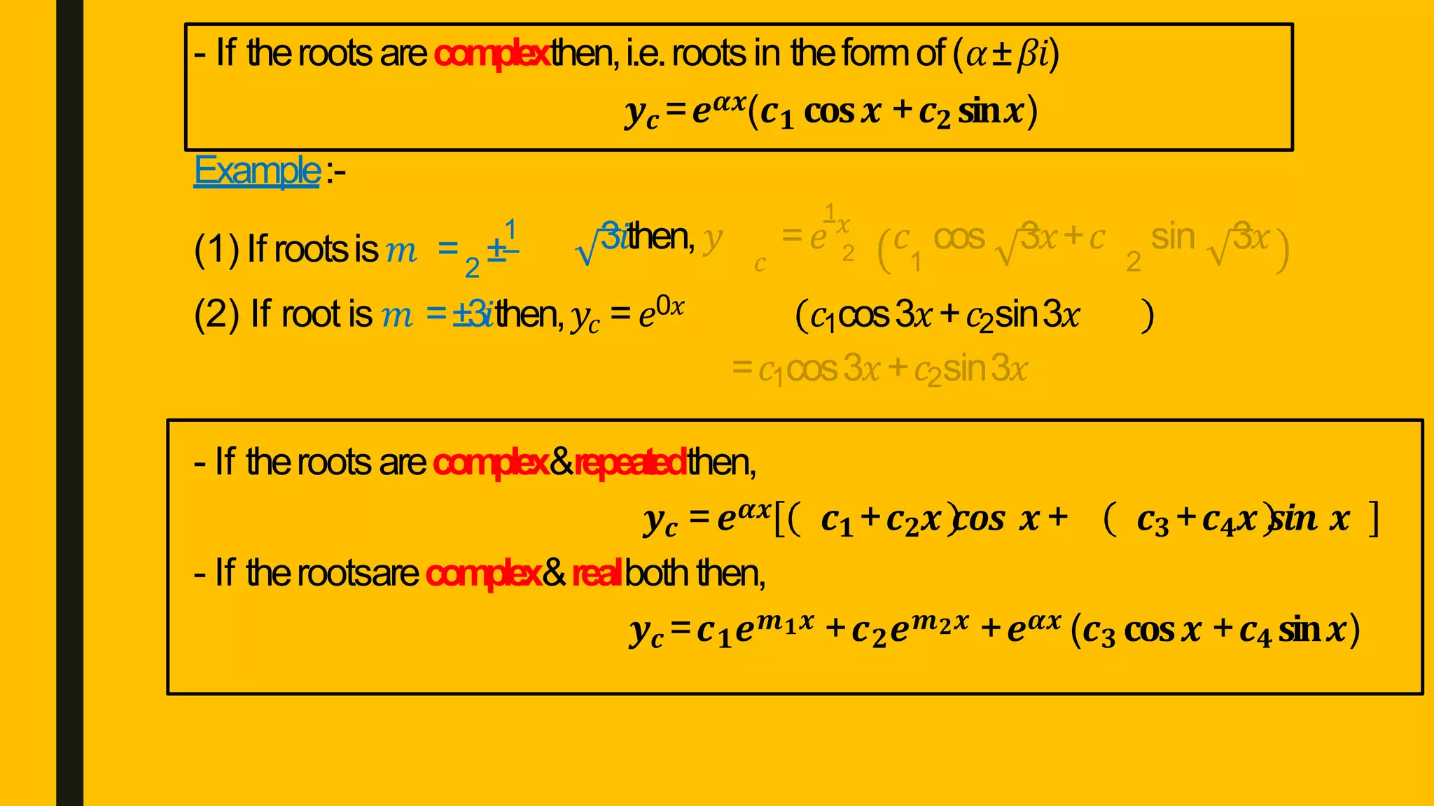 Higher order differential equation | PPT