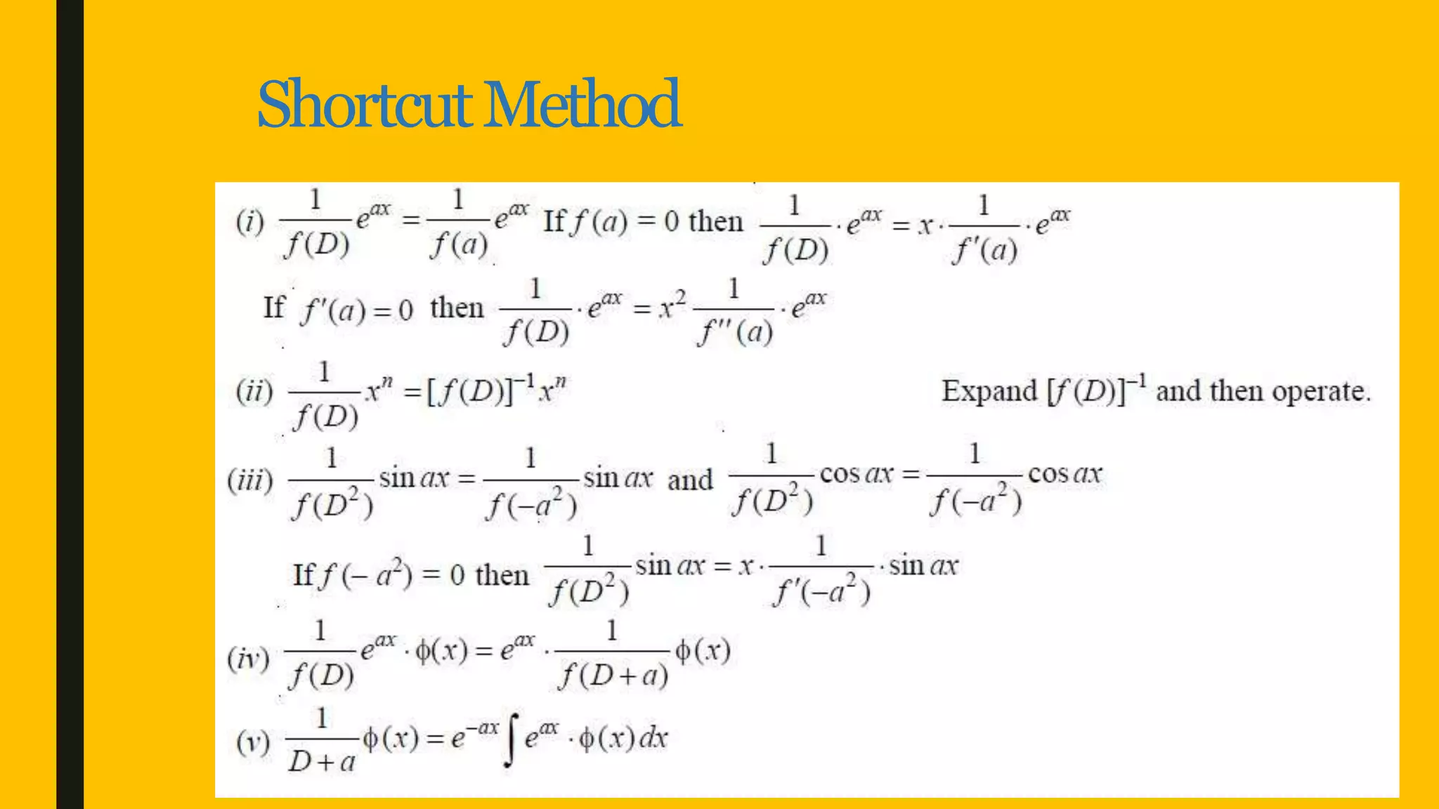 Higher Order Differential Equation Pptx Programming Languages
