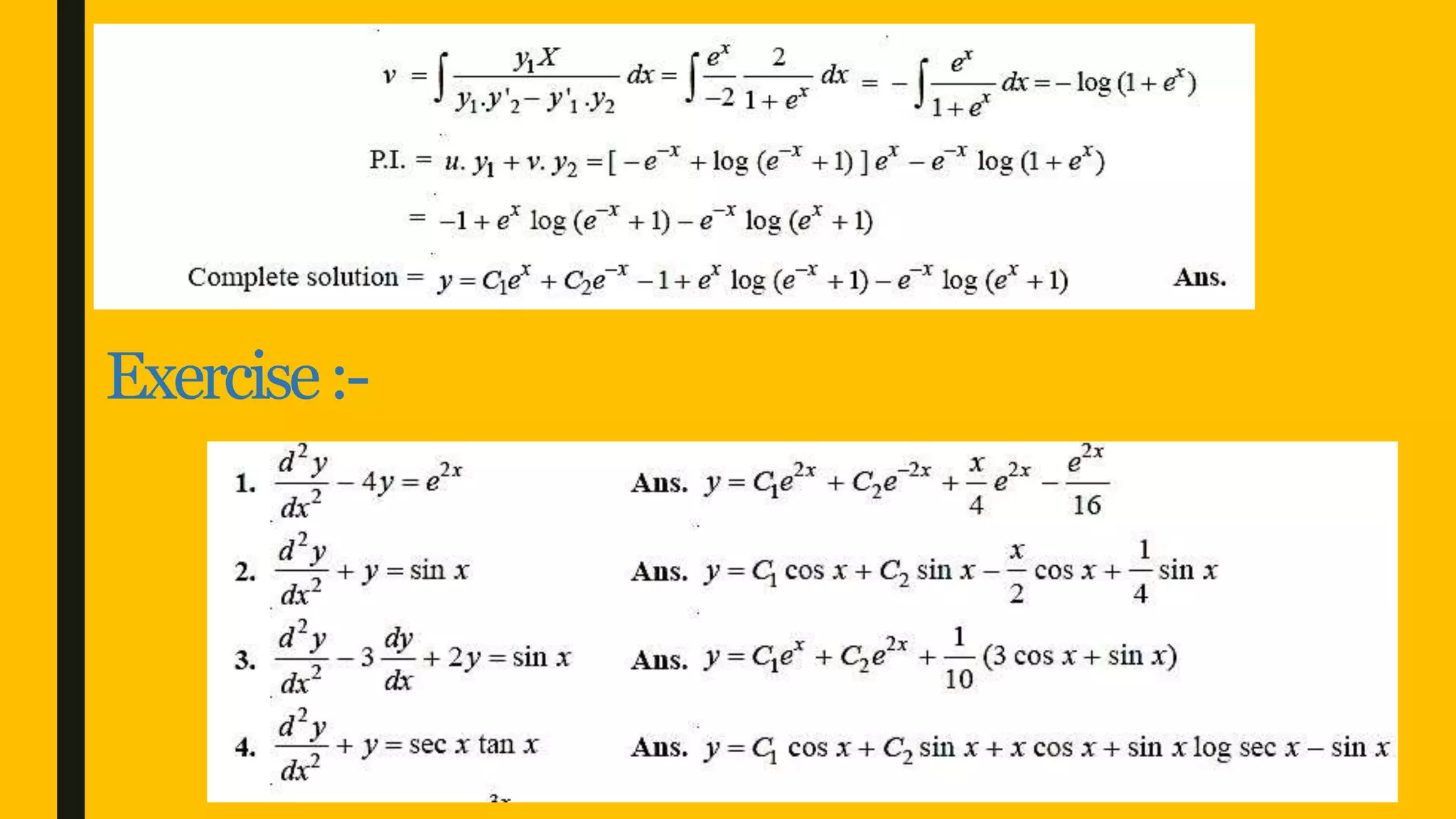 Higher Order Differential Equation Pptx Programming Languages