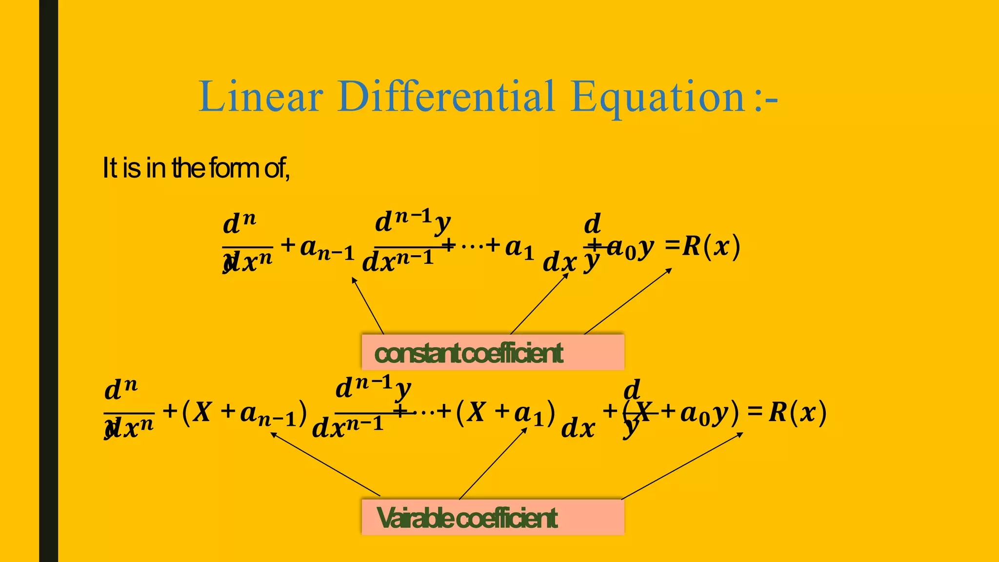 Higher order differential equation | PPTX