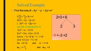 Higher order differential equation | PPTX