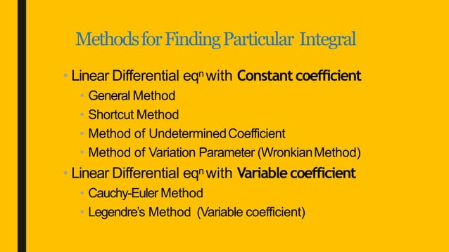 Higher Order Differential Equation Pptx Programming Languages Computing