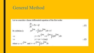 Higher order differential equation | PPTX