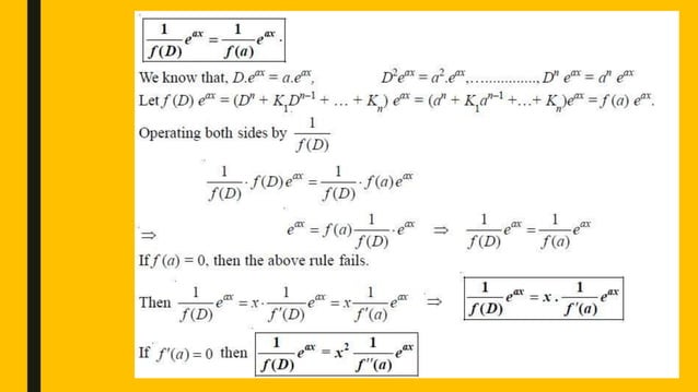 Higher order differential equation | PPTX | Programming Languages | Computing