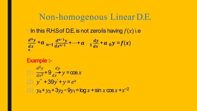 Higher Order Differential Equation Pptx Programming Languages