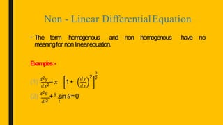 Higher order differential equation | PPTX