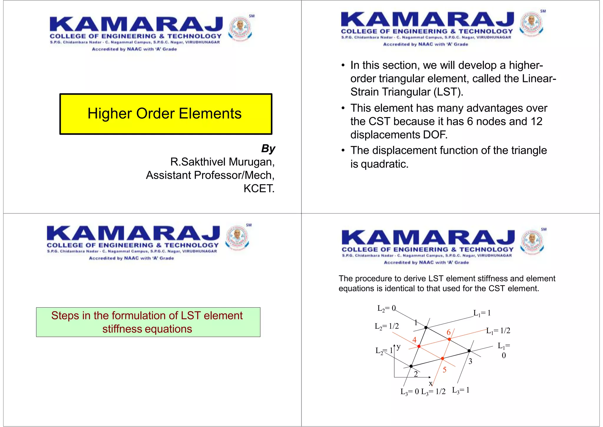 Higher order elements | PPT