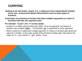 Curry functions in Javascript | PPTX