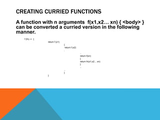 Curry functions in Javascript | PPTX