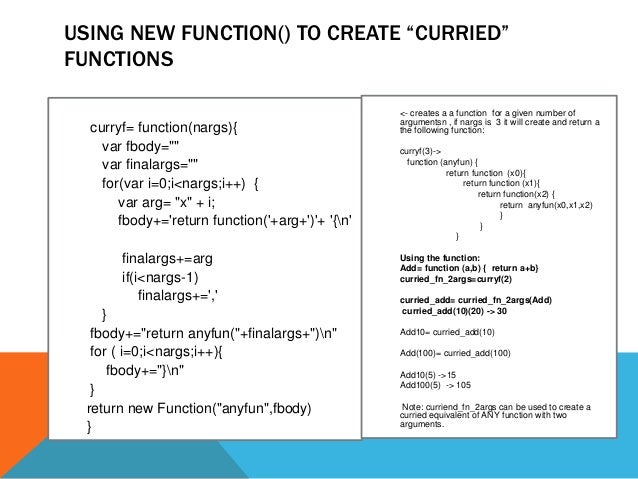 Curry functions in Javascript