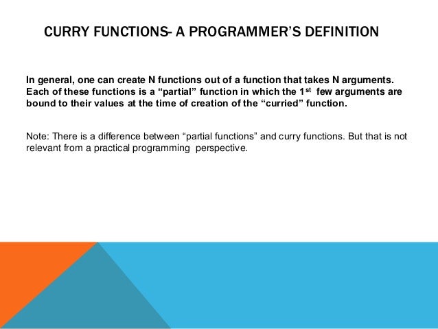 Curry Functions In Javascript