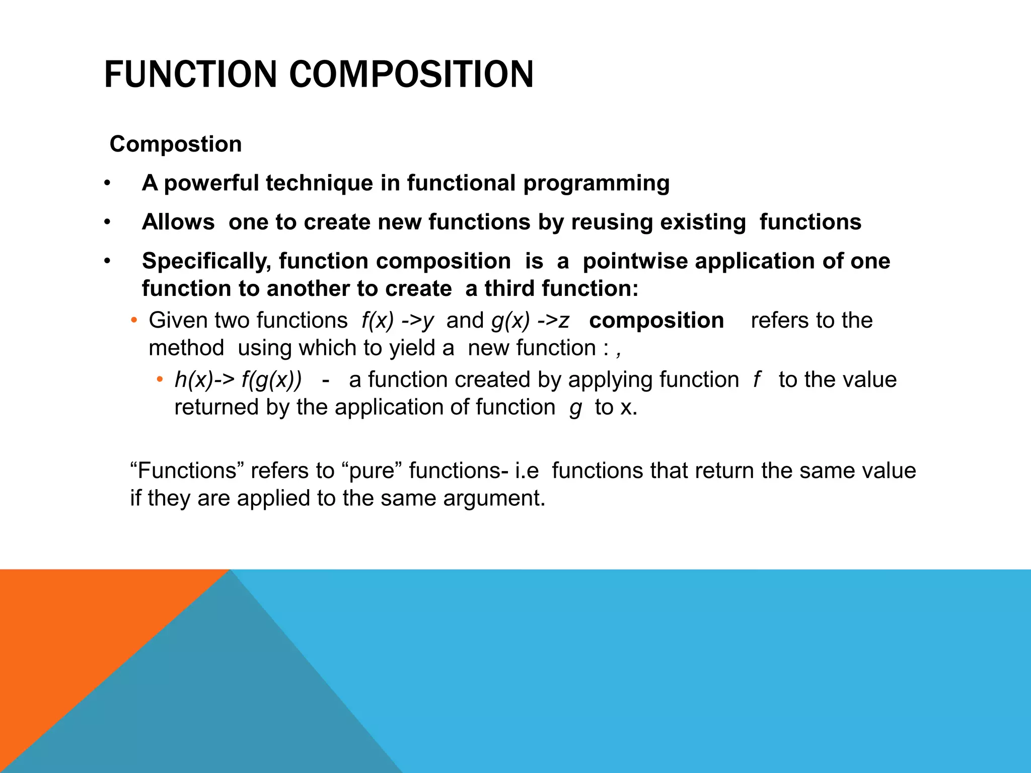Function composition in Javascript | PPTX