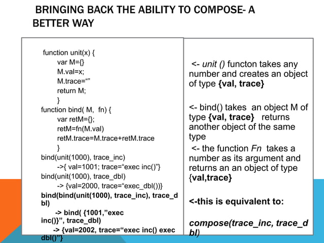 Function composition in Javascript | PPTX