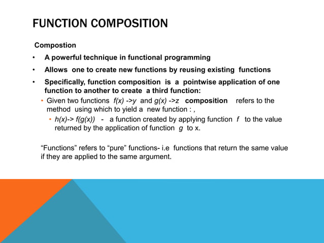 Function composition in Javascript | PPTX
