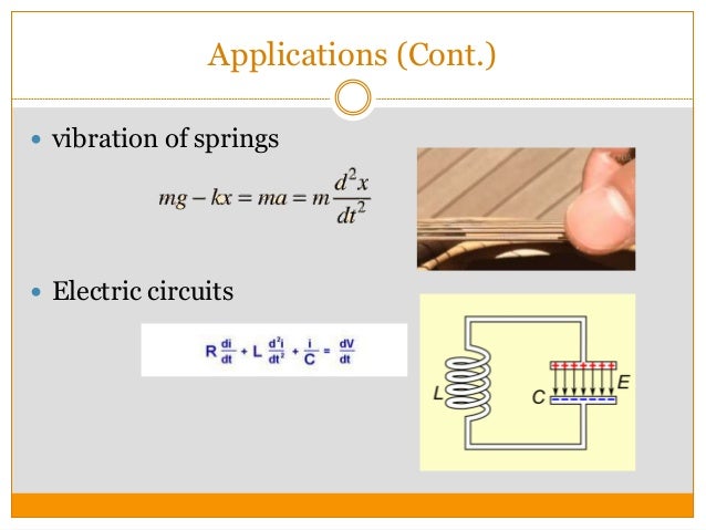 Higher Order Ode With Applications