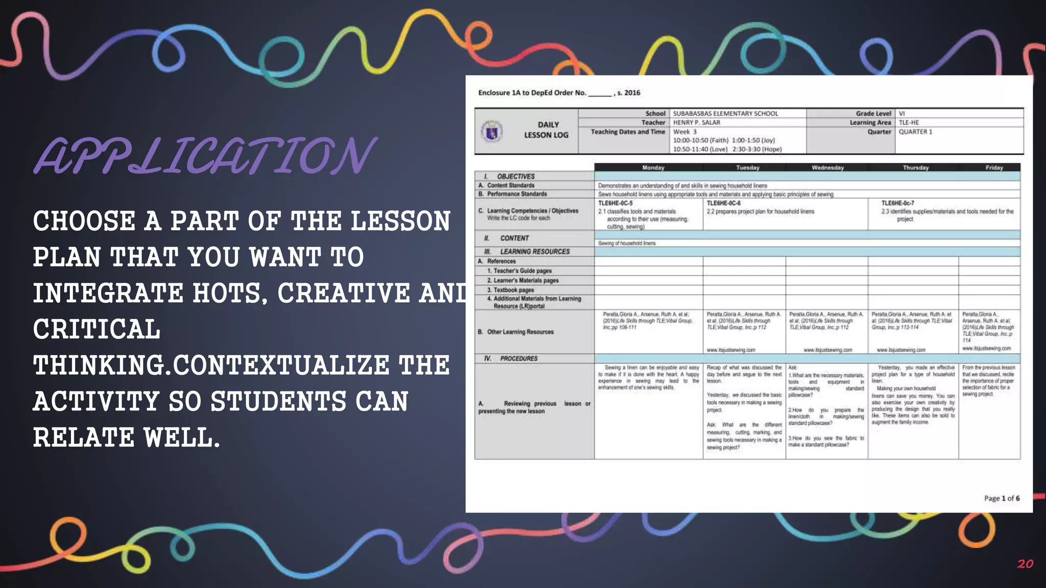 Higher Order Thing Skills.pptx | Educational Assessment | Education