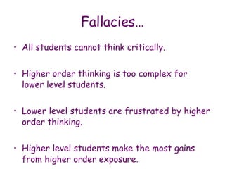 Higherorderthinking1 | PPT