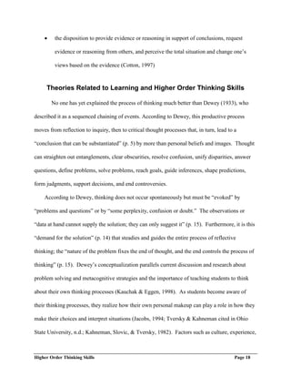 Higher order thinking_skills | PDF