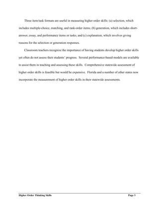 Higher order thinking_skills | PDF