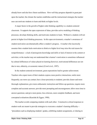 Higher order thinking_skills | PDF