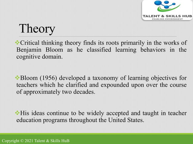 How to Develop Higher Order Thinking Skills in the Classroom | PPT | Education