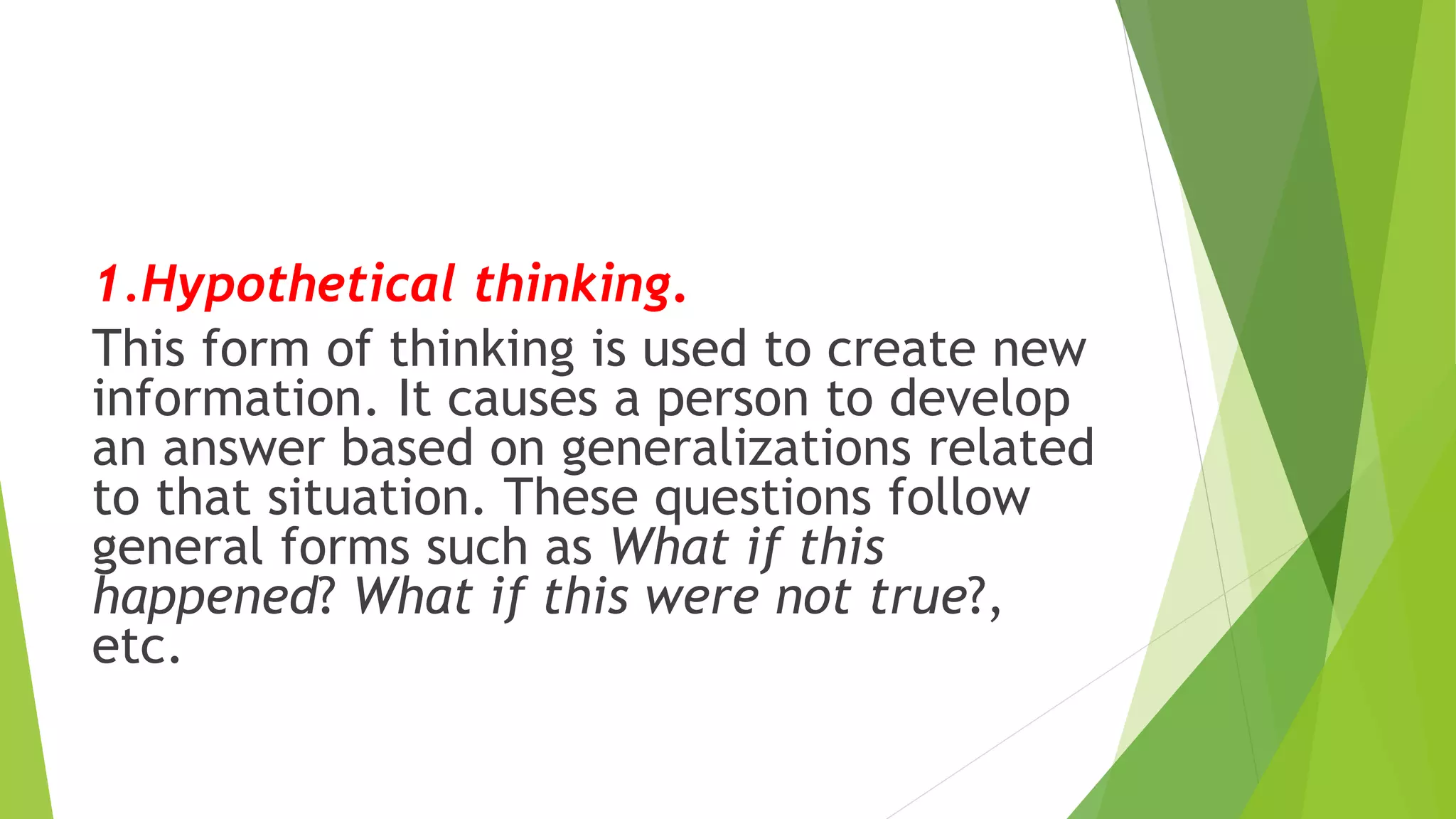 Higher order thinking skills question in teaching | PPTX