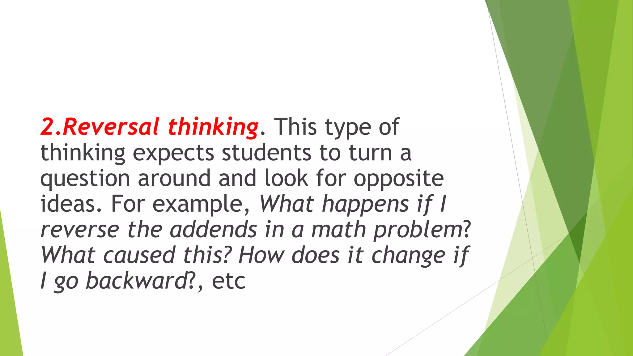 Higher order thinking skills question in teaching | PPTX