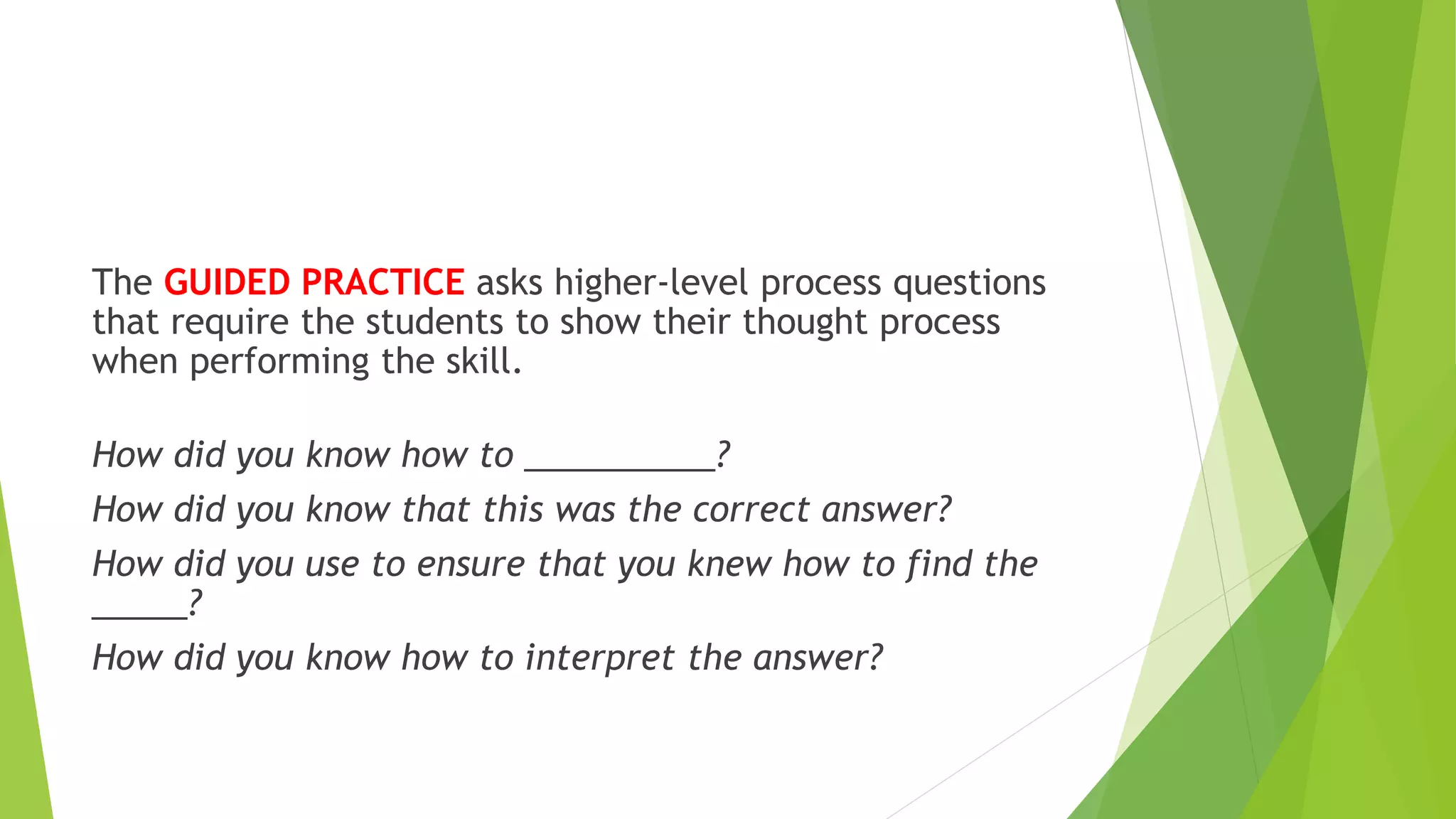 Higher order thinking skills question in teaching | PPTX