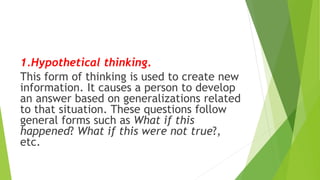 Higher order thinking skills question in teaching | PPTX