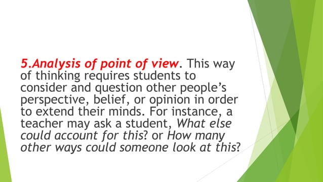 Higher order thinking skills question in teaching | PPTX | Educational ...