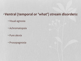 Higher visual dysfunction | PPTX