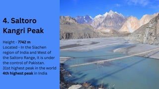 Highest Himalaya Mountain Peak India - TpointTech | PPT