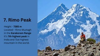 Highest Himalaya Mountain Peak India - TpointTech | PPT