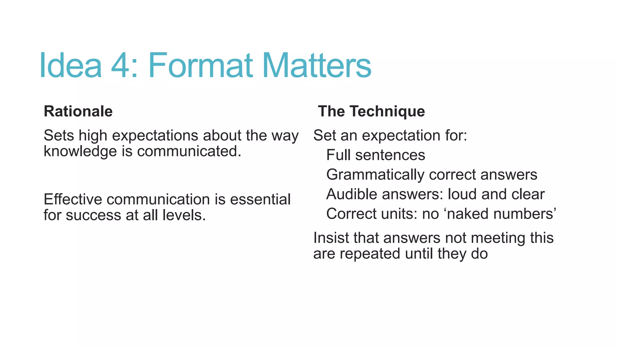 High Expectations | PPTX