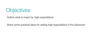 High Expectations | PPTX