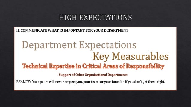 High expectations ppt | PPTX