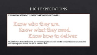 High expectations ppt | PPT