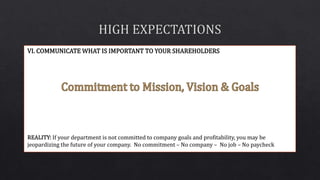 High expectations ppt | PPT